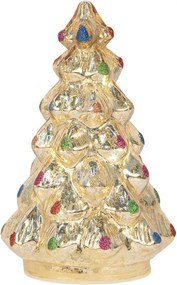 Vánoční svítící skleněná dekorace stromek Tree Led - Ø 12*18 cm
