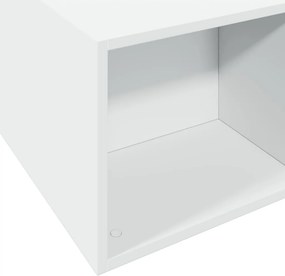 Rám postele bílý 150 x 200 cm kompozitní dřevo 3280559