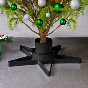 vidaXL Stojan na vánoční stromek 47 x 47 x 13,5 cm [331316] Barva: Černá