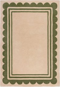 XXXLutz RUČNĚ TKANÝ KOBEREC, 160/230 cm zelená, béžová Flair Rugs - Online Only koberce & rohožky - 003165017002