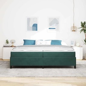 Rám postele Tmavě zelená 200 x 200 cm textil 3399087