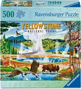 RAVENSBURGER Puzzle Yellowstonský národní park / 500 dílků