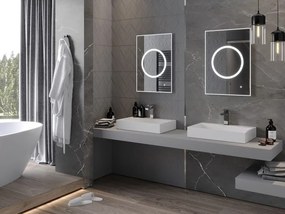Mexen Koga osvětlené koupelnové zrcadlo 50 x 70 cm, LED 6000K, anti-pára - 9821-050-070-611-00