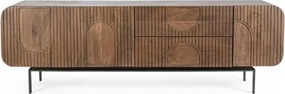 BIZZOTTO Dřevěný TV stolek ORISSA hnědý 172x55 cm 0747237