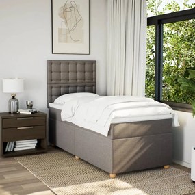 Box spring postel s matrací taupe 80x200 cm textil 3293425