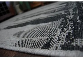 koberec SIZAL FLOORLUX 20240 stříbro / černý velikost 200x290 cm | krásné koberce cz