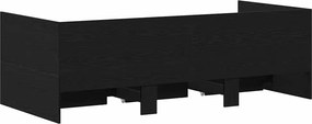 Daybed se zásuvkou Černý dub 90 x 190 cm Kompozitní dřevo 3333998