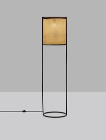 LED přírodně-černá stojací lampa Erto