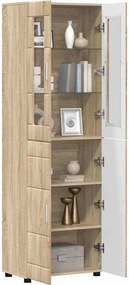 Vysoký bufet FLORIN 60 x 35 x 182 cm Sonoma dub 3397916