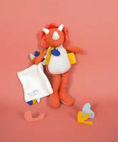 Doudou Dárková sada - dinosaurus s dečkou 25 cm / od 0 let