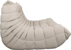 Designová dvoumístná pohovka Nua 130 cm samet béžová