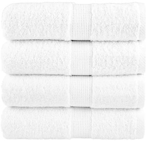 Prémiové mycí utěrky SOLUND 4 ks bílé 30x30 cm 600 g/m² 137117