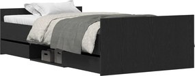 Rám postele Černý dub 193 x 93 x 50 cm Kompozitní dřevo 3329328