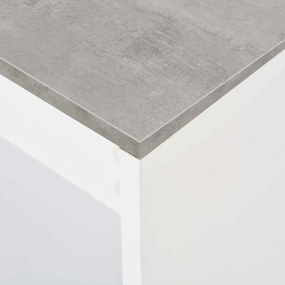 Barový stůl s regálem bílý 110 x 50 x 103 cm 280214