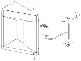 Eglo 98748 - LED Venkovní nástěnné svítidlo NEMBRO LED/10W/230V IP54