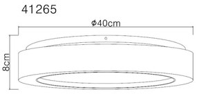 Globo 41265 - LED Stropní svítidlo LIAMI LED/24W/230V pr. 40 cm 3000K bílá