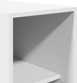 Šatní skříň bílá 30 x 50 x 200 cm kompozitní dřevo 3307774