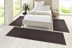 Hanse Home Collection koberce Kobercová sada Pure 102661 Anthrazit - 3 díly: 70x140 cm (2x), 70x240 cm (1x) cm