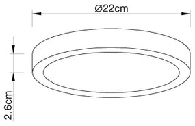 Globo 12364-30 - LED Stmívatelné stropní svítidlo LED/28W/230V