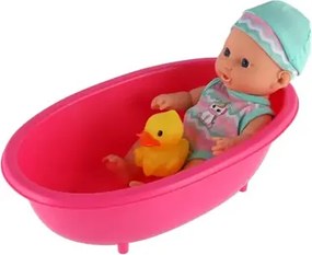 TEDDIES Panenka miminko s kačenkou / 22 cm / Vanička v balení / od 3 l
