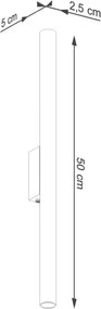 Nástěnné svítidlo SOLLUX PASTELO 2 zlaté G9 2x8W bez žárovky SL.1179