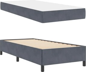 Rám postele Tmavě šedá 90 x 200 cm textil 3399037