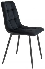 Jídelní židle MIDDELFART samet, černá House Nordic 1001196
