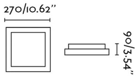 FARO 62983 - Koupelnové stropní svítidlo TOLA 1 1xE27/20W/230V IP44