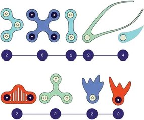 Clixo Ocean Creatures Magnetická stavebnice / 24ks / od 6 let