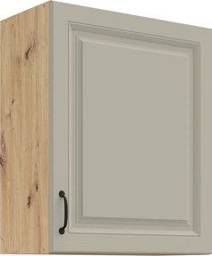 STILO ac | horní skříňka 60 G-72 1F s policemi | 60 cm | UNI dvířka | artisan/světle šedá