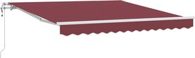Automatická zatahovací markýza burgundská 300 x 250 cm 3214970