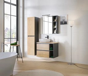 Koupelnová skříňka MONAKO šedá 810, dolní otevřená