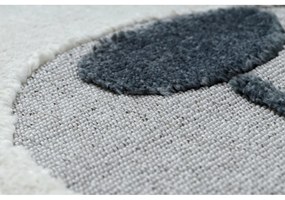 Kusový koberec Stevar kruh šedý 120cm