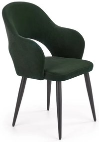 Stylová židle v moderním stylu Tmavě zelená Kolekce NANTES