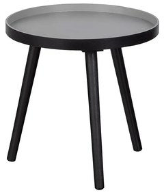 Černý Dřevěný konferenční stolek Sasha 41 × 41 × 40,5 cm WOOOD