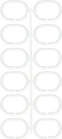 Bellatex Koupelnový závěs 180x200 cm Ornament Oranžová,Modrá
