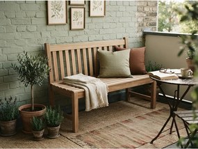 Dřevěná zahradní lavice v přírodní barvě Solo – Garden Pleasure