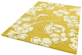 Žlutý  koberec Blondie Devore Yellow Rozměry: 200x300 cm