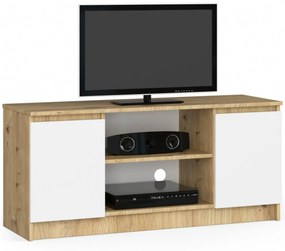 TV stolek Tonon 120 cm dub artisan/bílý