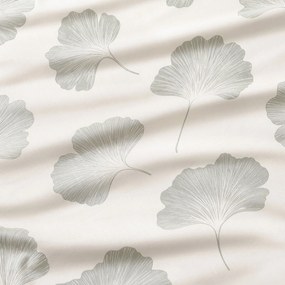 Goldea bavlněné napínací prostěradlo - listy ginkgo 80 x 200 cm
