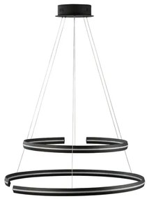 LED lustr Torrente 80 černé