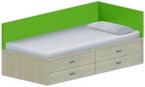 Artspect DL205-D-90/L - Lůžko dřevodekor 90x200cm - Mamba green