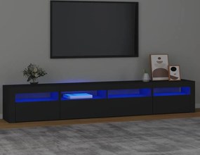 vidaXL TV skříňka s LED osvětlením 240x35x40 cm [3152723] Barva: Černá
