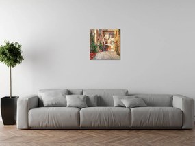 Gario Obraz s hodinami Stará cestička v Toskánsku Rozměry: 100 x 40 cm