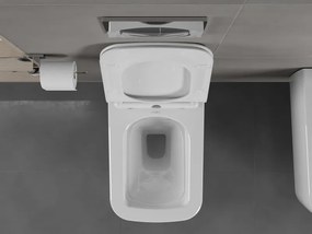 Mexen York WC mísa Rimless se slim sedátkem, duroplast, bílý lesk - 30114000