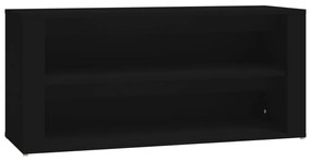 Botník černý 100 x 35 x 45 cm kompozitní dřevo - Default Title