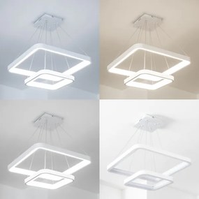 Brilagi - LED Stmív. lustr na lanku FALCON SLIM LED/78W/230V 50x50 cm bílá + DO