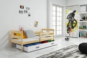 Falco Dětská postel Norbert 90x200 s úložným prostorem, borovice/grafit