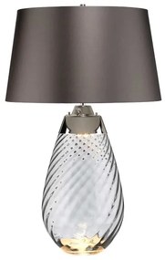 Elstead LENA-TL-L-SMOKE - LED Stolní lampa LENA 1xE27/40W/230V 74 cm šedá