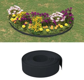 Travní lem černý 10 m 15 cm polyethylen 154397